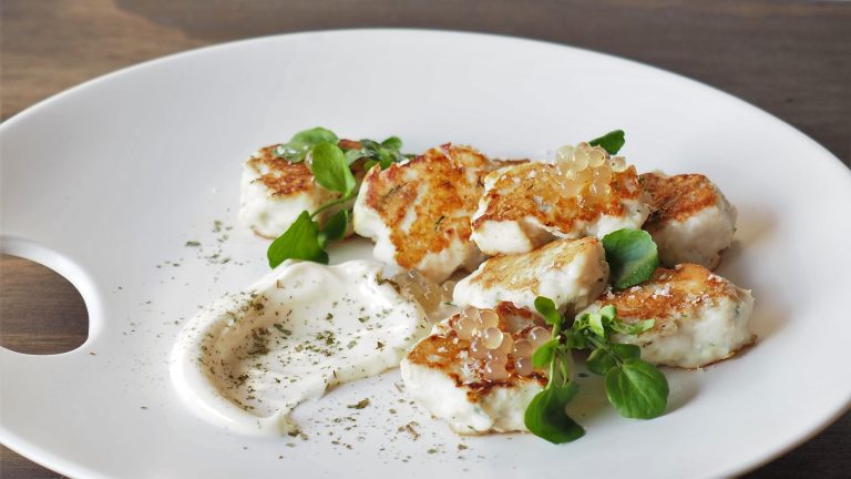 Grilled Lobster Tails and Tangerine Flavour Pearls